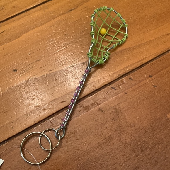 Accessories | Lacrosse Stick Hand Beaded Key Ring | Poshmark